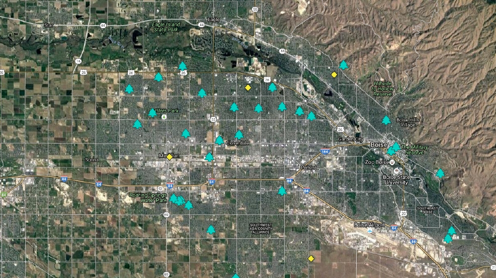 Take the Holiday Tour: Treasure Valley Christmas Lights Map | KBOI