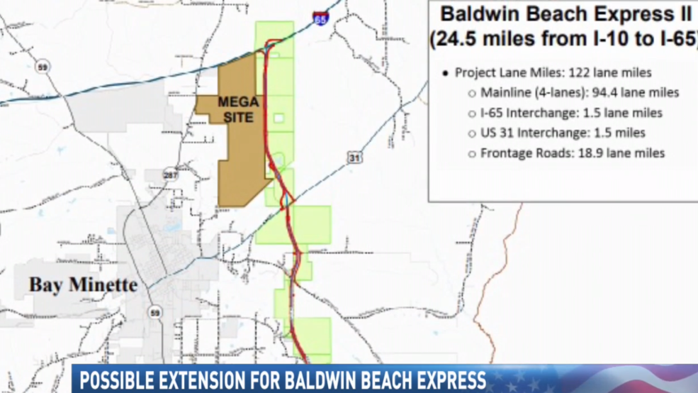 Possible extension for Baldwin Beach Express | WPMI