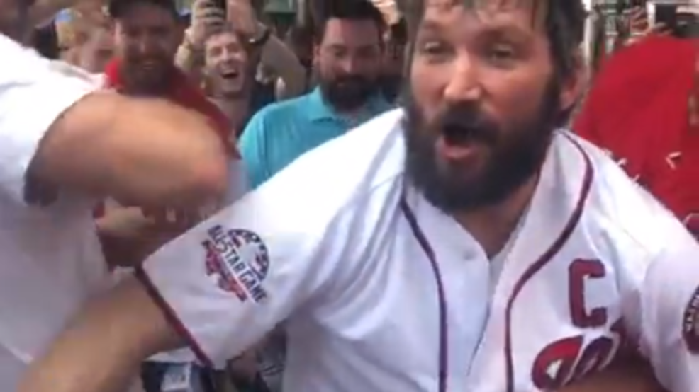 WATCH: Alex Ovechkin does a keg stand out of the Stanley Cup at ...