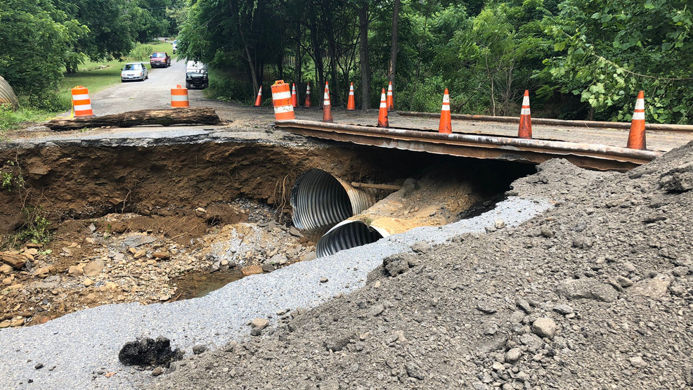 Neighbors asking for help to fix road washed away in heavy rain | WSET